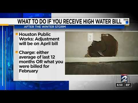What to do if you receive a high water bill