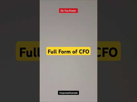 Full Form of CFO | #fullforms #fullform #gk ##gkquiz #education #abbreviation #cfo