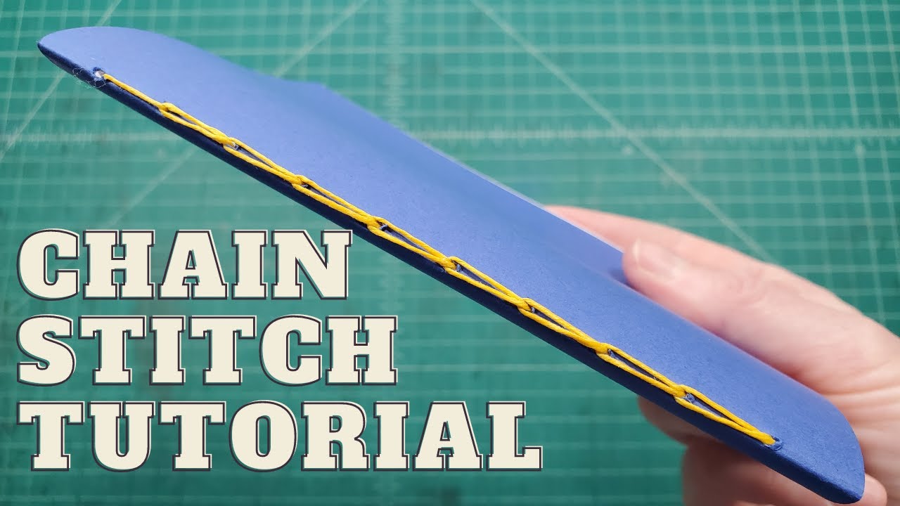 Chain Stitch Tutorial // Beautiful and Easy Bookbinding Stitch by Stoneburner Books