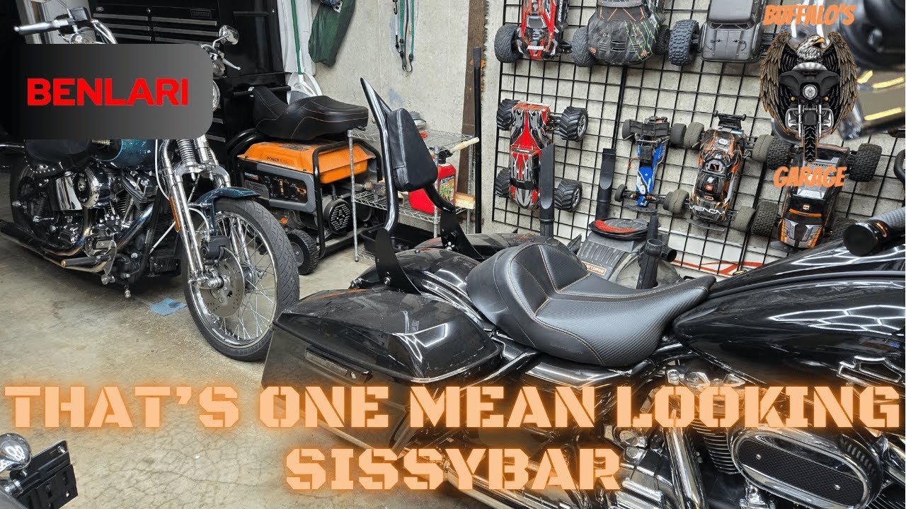 Badass sissy bar for Street Glides, Road Glides, and Road Kings from Benlari