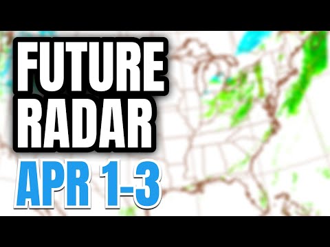 Future Radar - April 1-3 - enhanced risk today, Tuesday already an enhanced risk