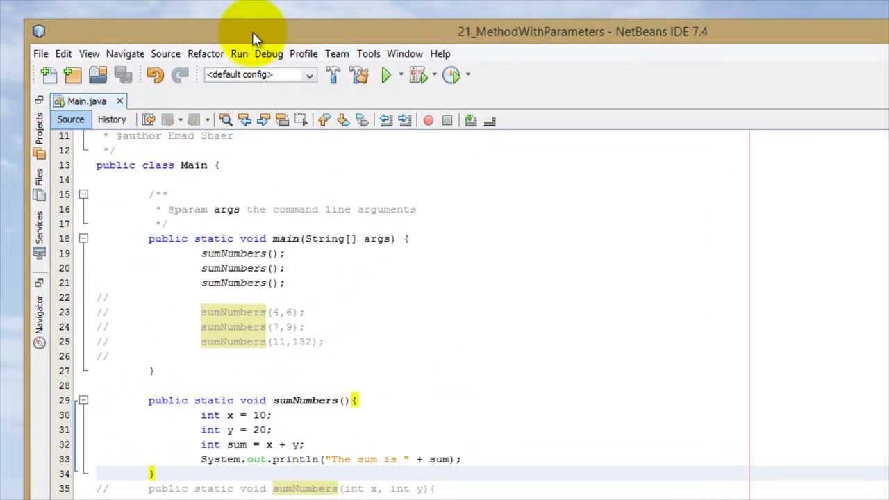 21 | Java Programming Course | Method With Parameters