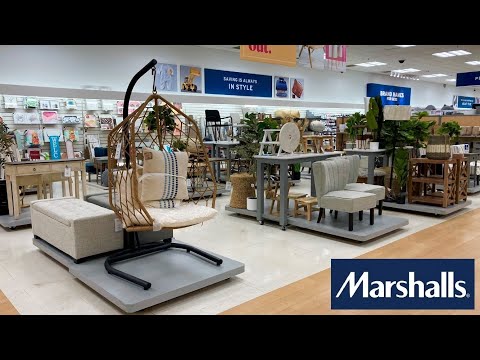 MARSHALLS SHOP WITH ME FURNITURE CHAIRS ARMCHAIRS TABLES HOME DECOR SHOPPING STORE WALK THROUGH