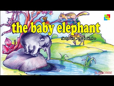 the baby elephant (story) standard 1 meaning in Malayalam
