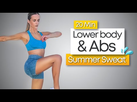 20 MIN LOWER BODY & ABS NO EQUIPMENT | Summer Sweat Challenge - Day 5