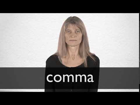 COMMA definition and meaning | Collins English Dictionary