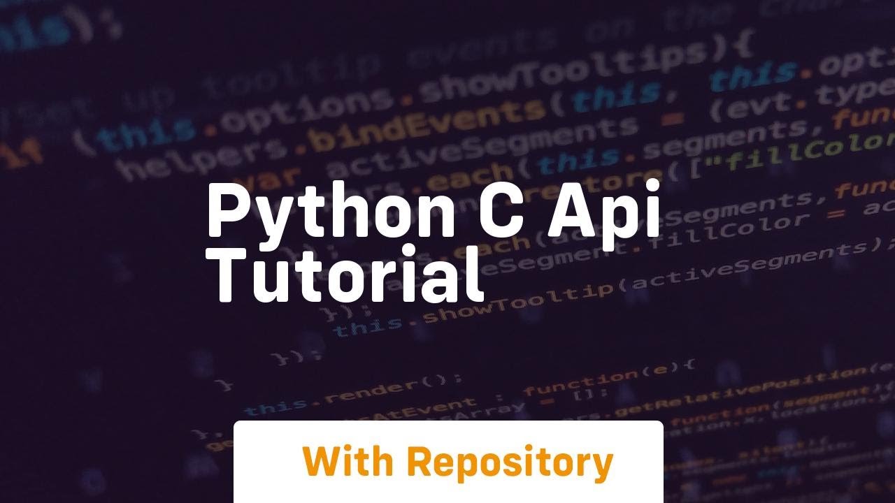 python c api tutorial