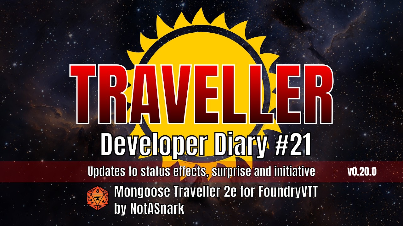MgT2e FoundryVTT Dev Diary #21