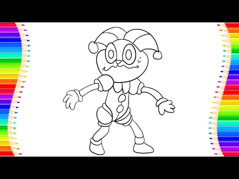 The Amazing Digital Circus Coloring Pages / How To Color Pomni With Catnap Skin #3 / Poppy Playtime