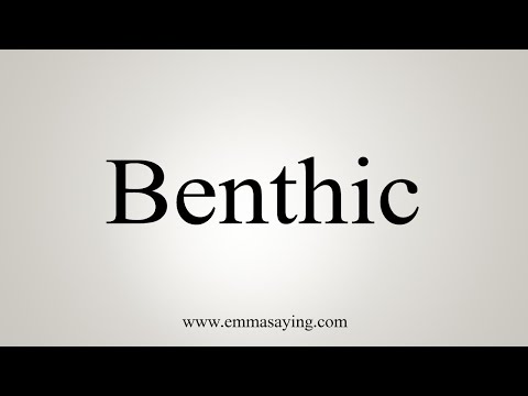 How To Say Benthic