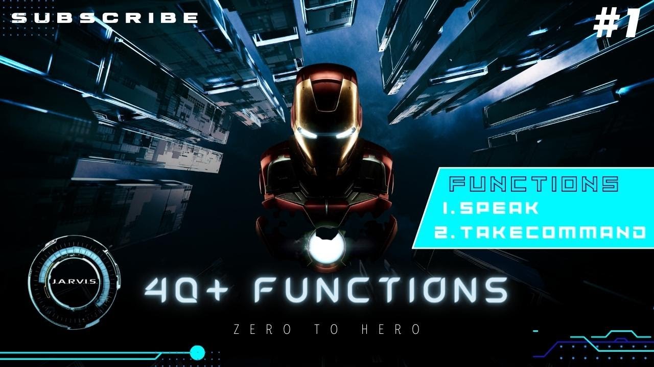 THE BIGGEST JARVIS EVER | 40+ Functions | Speak, Command Functions | Building Jarvis in python | #1
