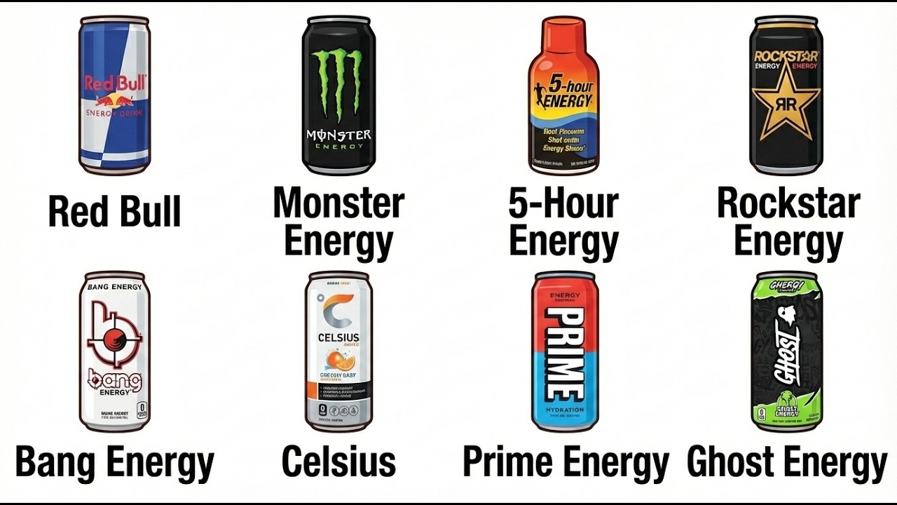 Every Energy Drink Explained in 8 Minutes