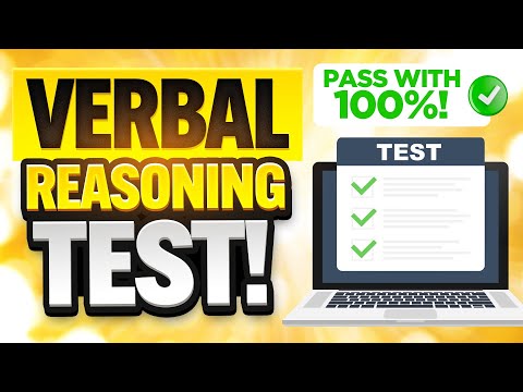 VERBAL REASONING TEST QUESTIONS & ANSWERS! (How to PASS a VERBAL REASONING TEST) 100% PASS!