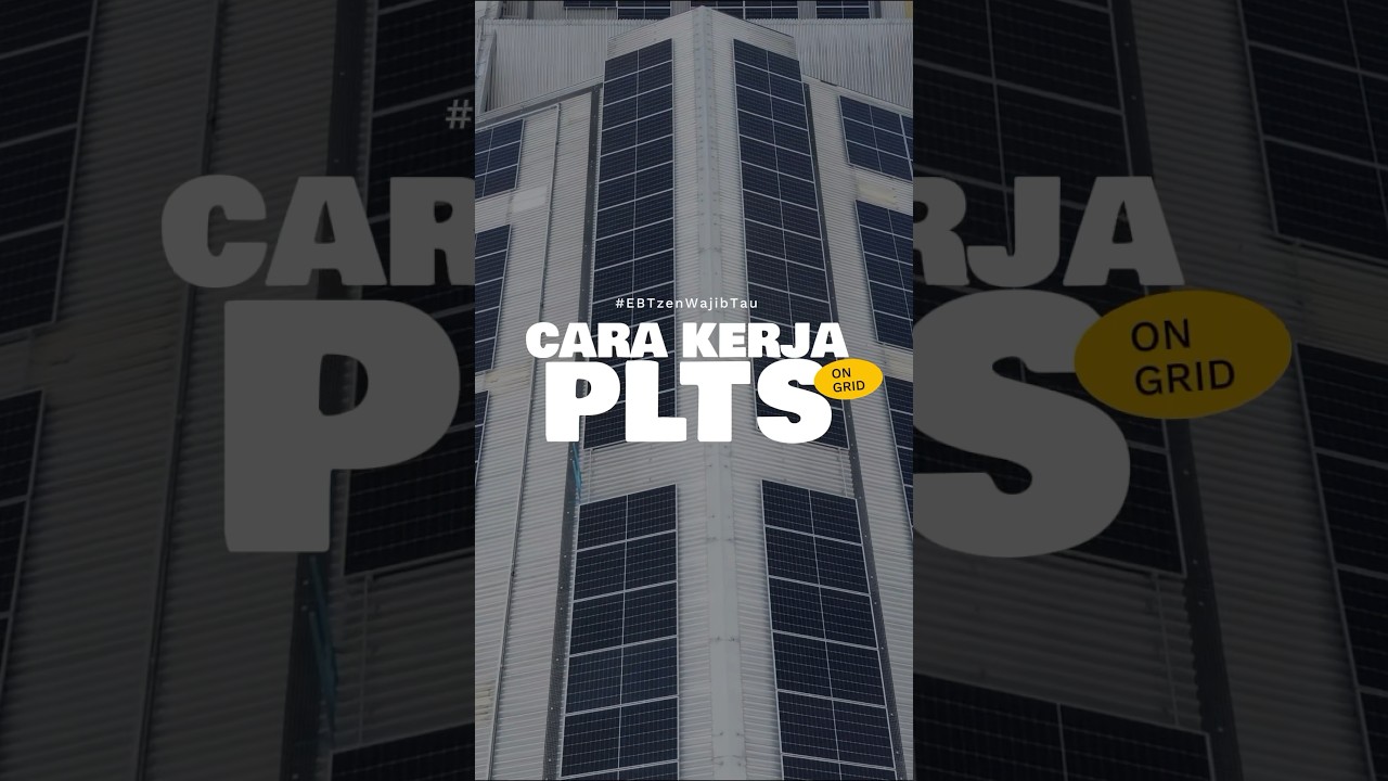 Cara kerja PLTS On Grid #ebtzenwajibtau #plts #solarpanel #shorts