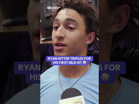Ryan Ritter is the first Rockies player to triple in his first MLB game. #coloradorockies #mlb