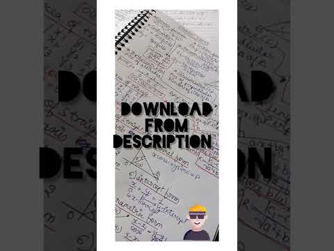 STRAIGHT LINES SHORT NOTES | FORMULA SHEET | MATH CLASS 11