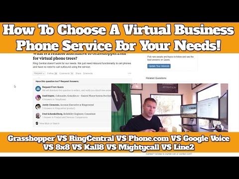 How To Choose A Virtual Number Service For Business (grasshopper vs ringcentral phone.com vonage)