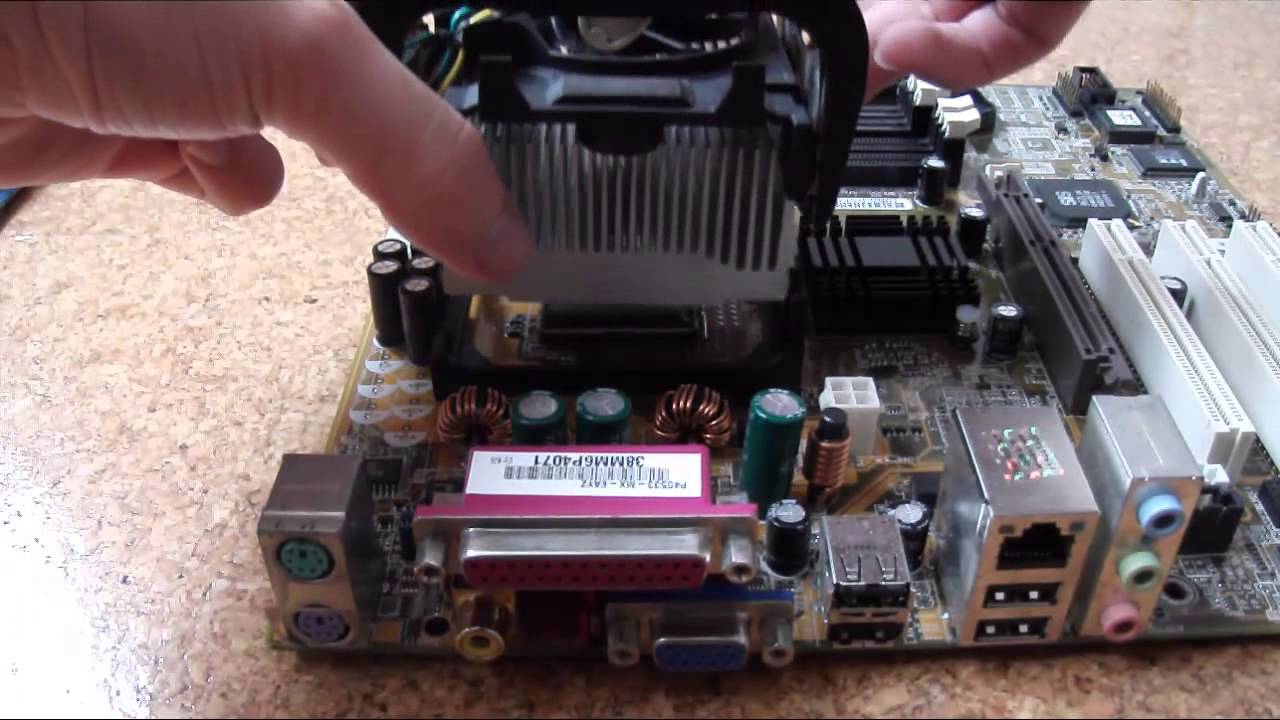 Installing Intel socket 478 heatsink