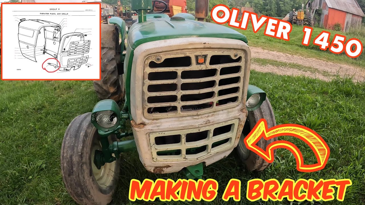 Making a bracket! Oliver 1450 grille mounting