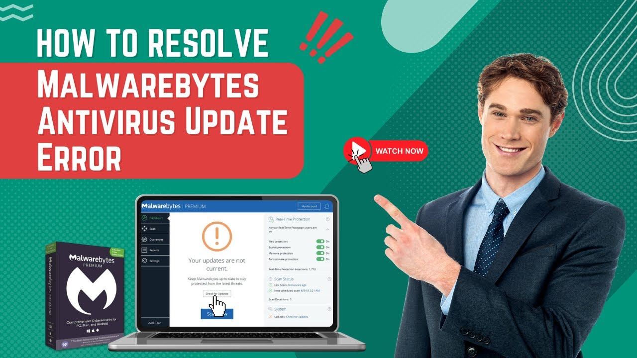 How to Resolve Malwarebytes Antivirus Update Error?  | Antivirus Tales