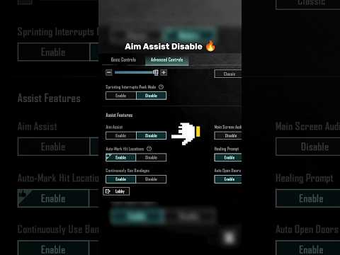 Aim Assist On ❌ Aim Assist Off ✅in Bgmi All Basic & Advance Controls #bgmi #shorts#bgmitipsandtricks