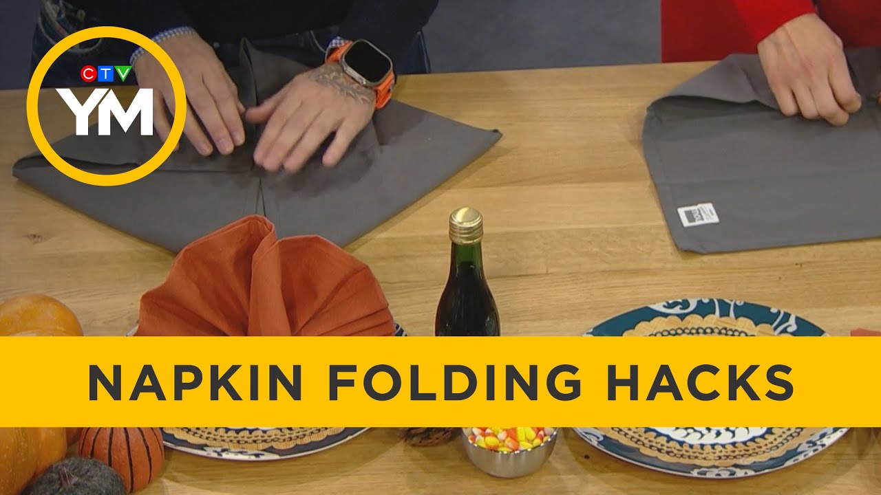Napkin Folding Hacks for Thanksgiving | Your Morning