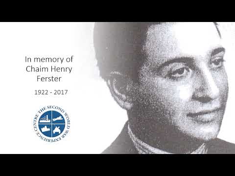 Holocaust survivor Chaim Ferster: an interview