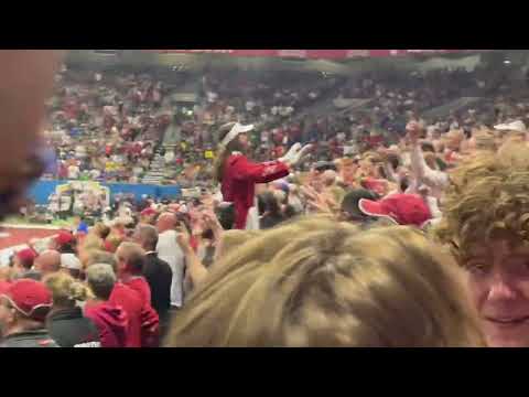 @prideofoklahoma The University of Oklahoma Marching Band plays Boomer Sooner after at TD.