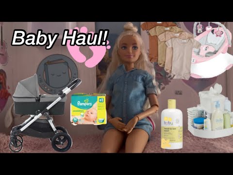 Pregnant Barbie dolls HUGE Baby Haul + My Mini Baby Unboxing!!