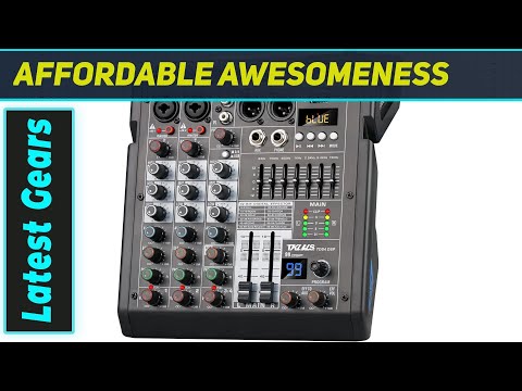 TKLBLS 4-Channel Mixer: Pro Sound Board for Recording & Live