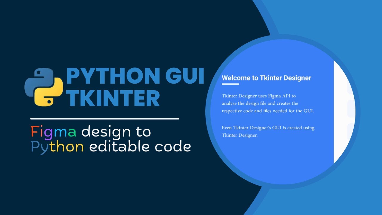 Python Tkinter designer| How to convert Figma design to Python code| Figma to Python | GUI in Python