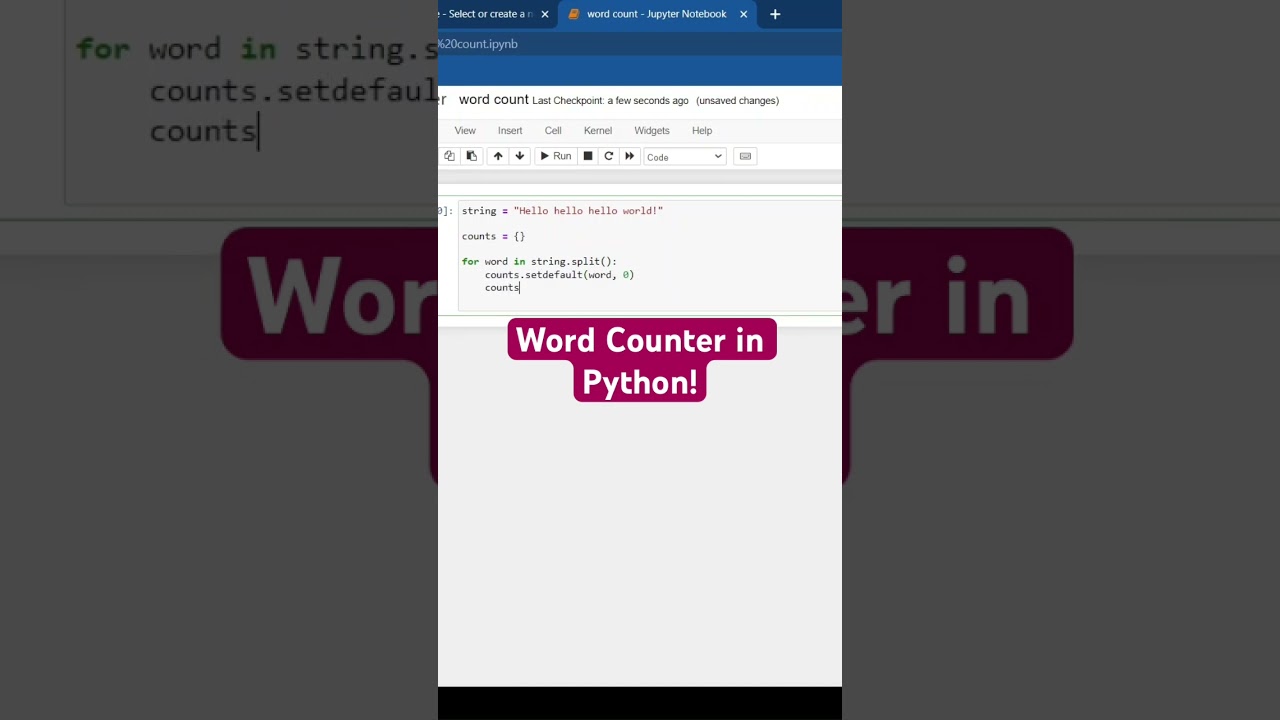 Word Counter in Python! setdefault function #python #programming #coding