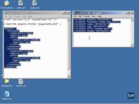 XML Tutorial 25 DTD Schema Elements