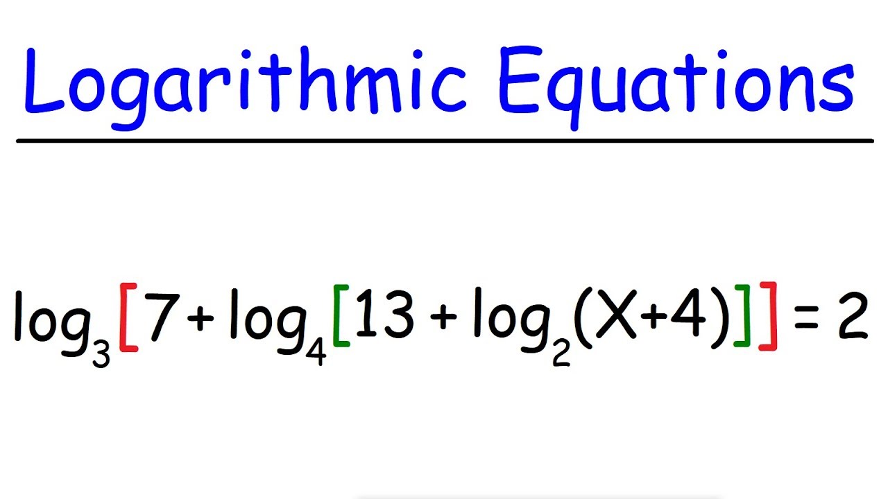 Solving Complex Logarithmic Equations