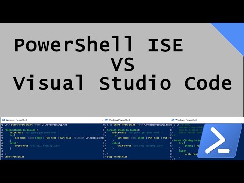 PowerShell ISE vs Visual studio code