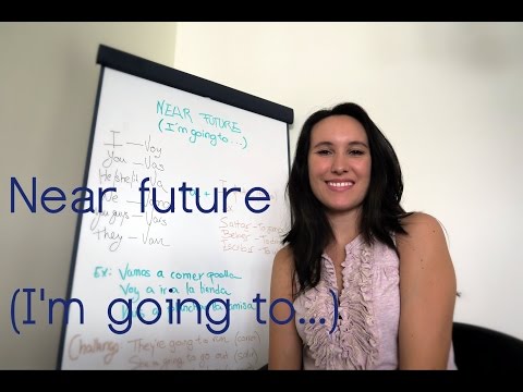 Near future in Spanish. Includes practice.