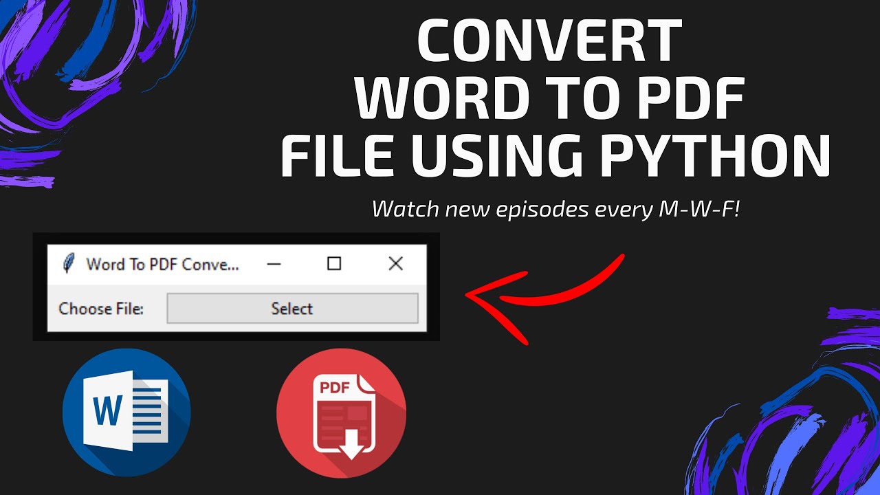PYTHON | CONVERT WORD TO PDF USING PYTHON (gui)