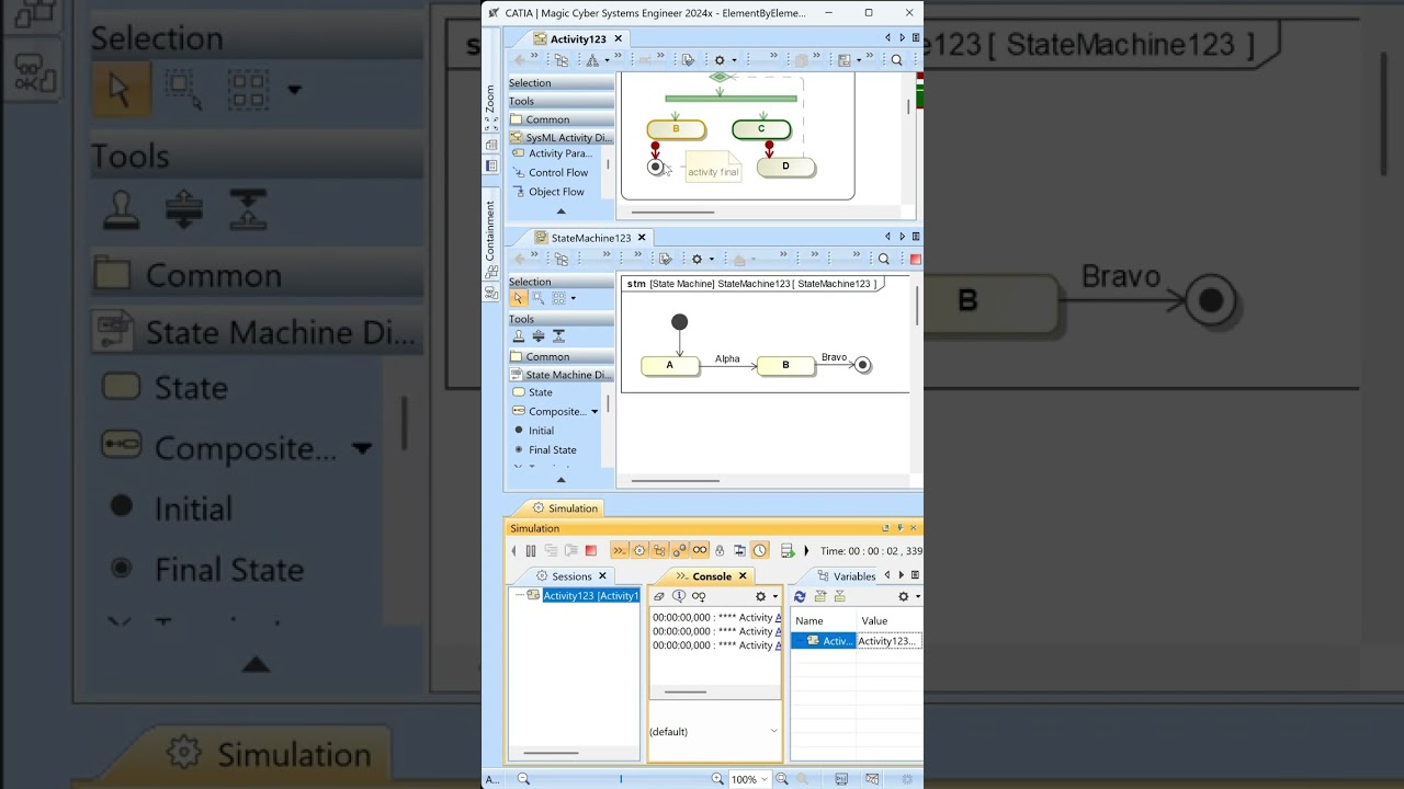 Final Node | SysML Activity & State Machine Diagrams