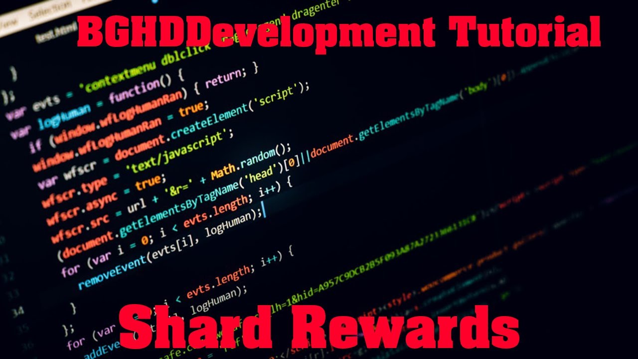 ShardRewards - Plugin Tutorial/Overview