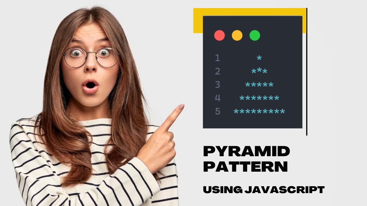 Easy Way to Print Pyramid Star Pattern Using Javascript | For Beginners |