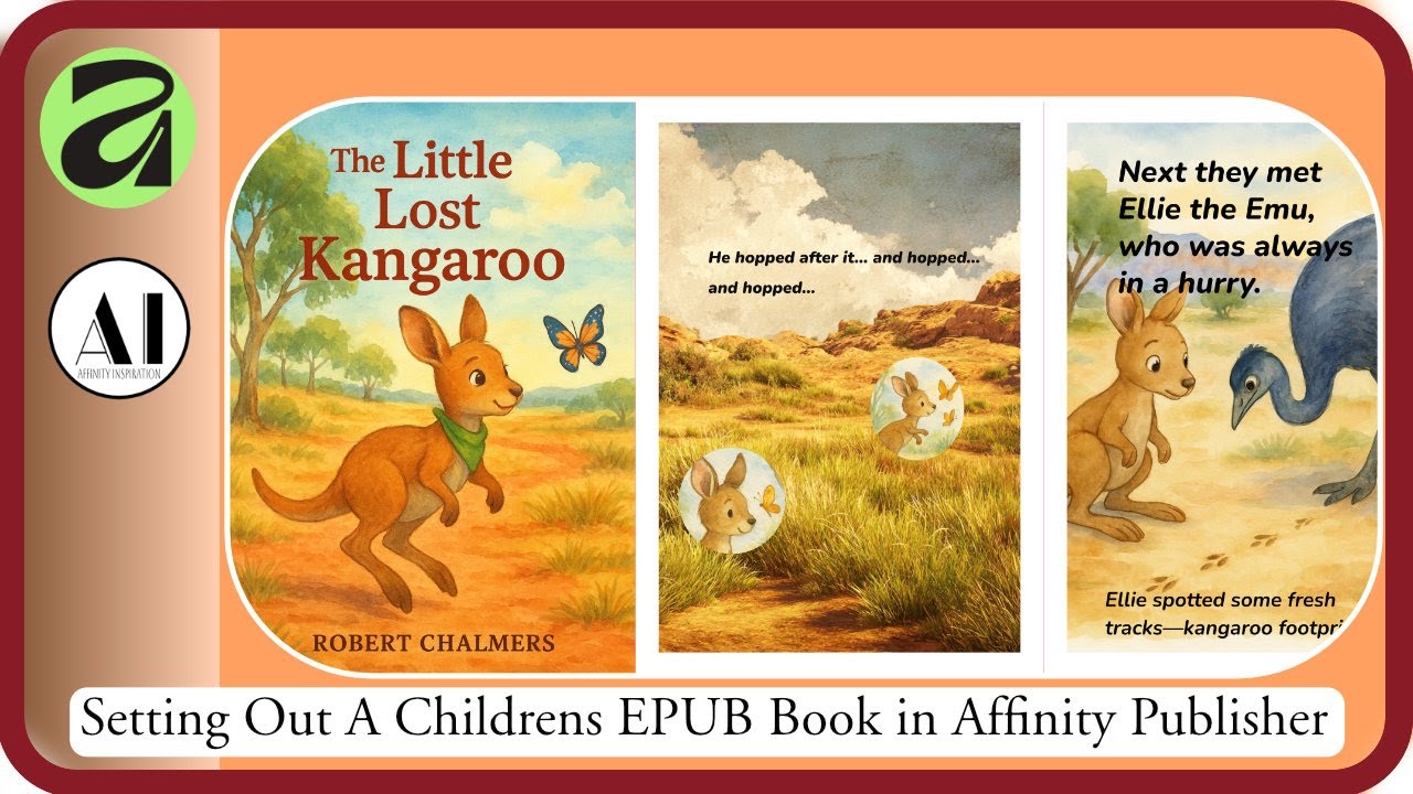 Setting Out A Children’s Book For Print & ePub using Canva Affinity Publisher V3