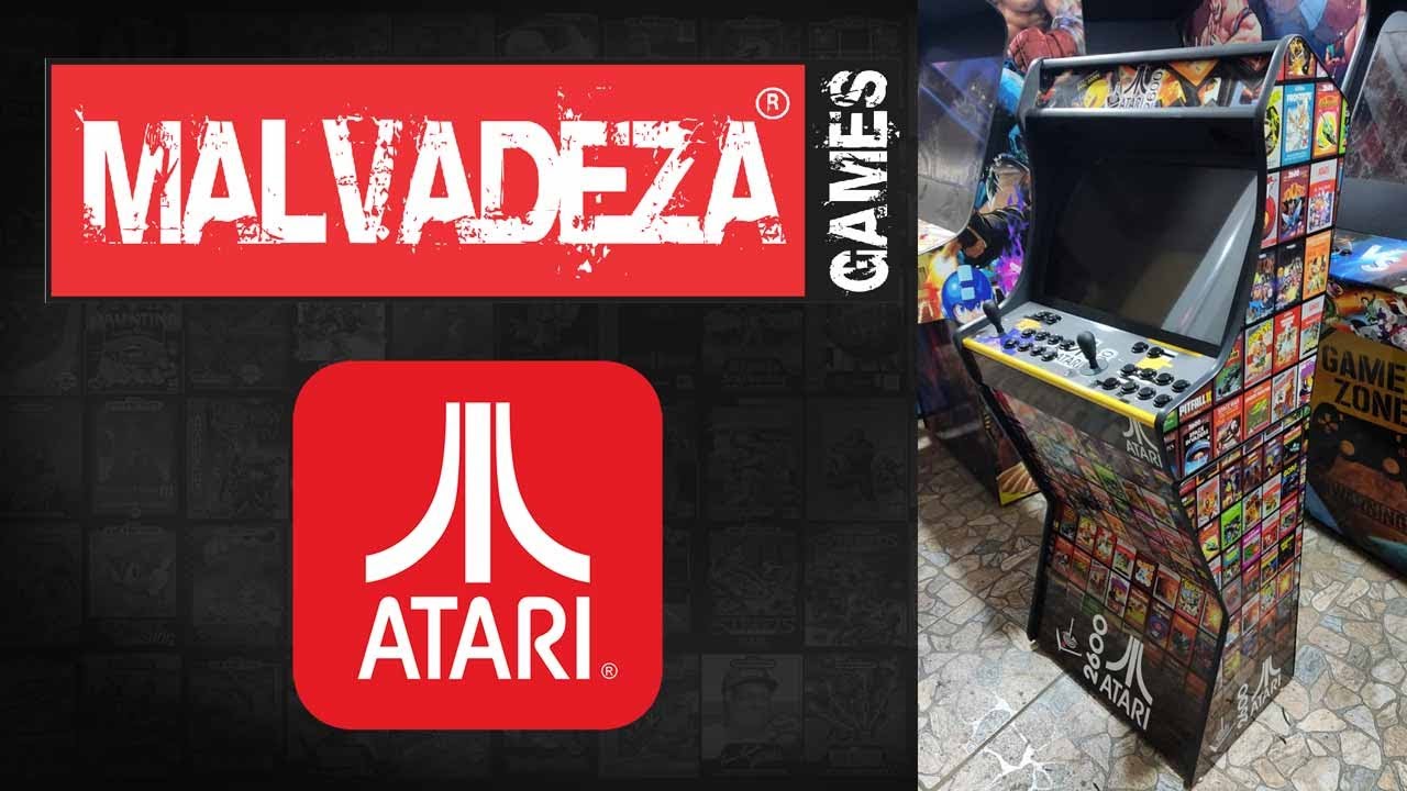 Bartop Atari 24 Polegadas com base.