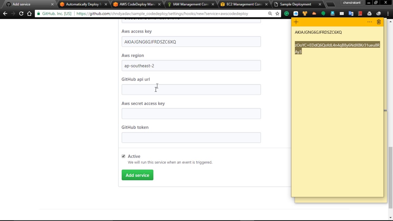 Automate AWS codedeploy with GitHub | Part 13