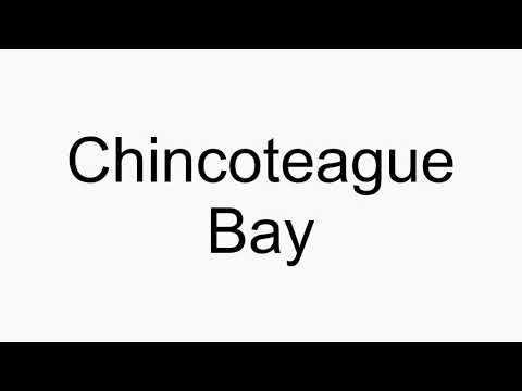 How to pronounce Chincoteague Bay
