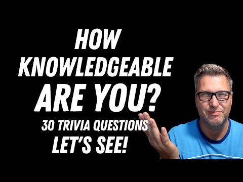 How Many Can You Answer? | 30 Trivia Questions Knowledge Quiz Game | Test