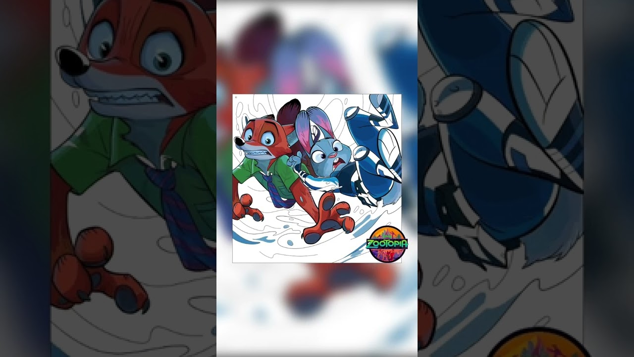SHORT| Zootopia Coloring Page