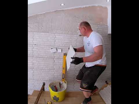 Brick Effect Feature Wall Tiling