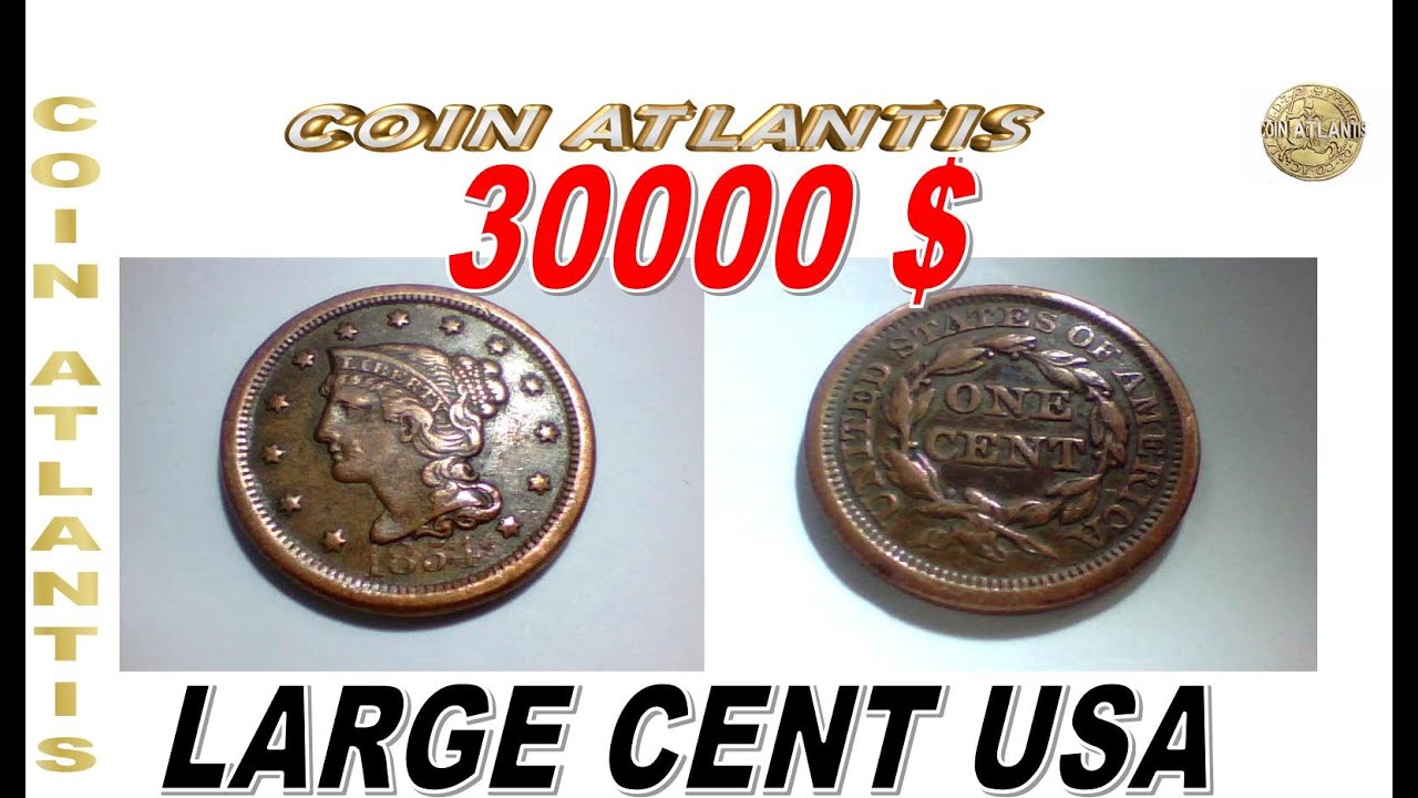 LARGE CENT 1854 USA /30000.00$