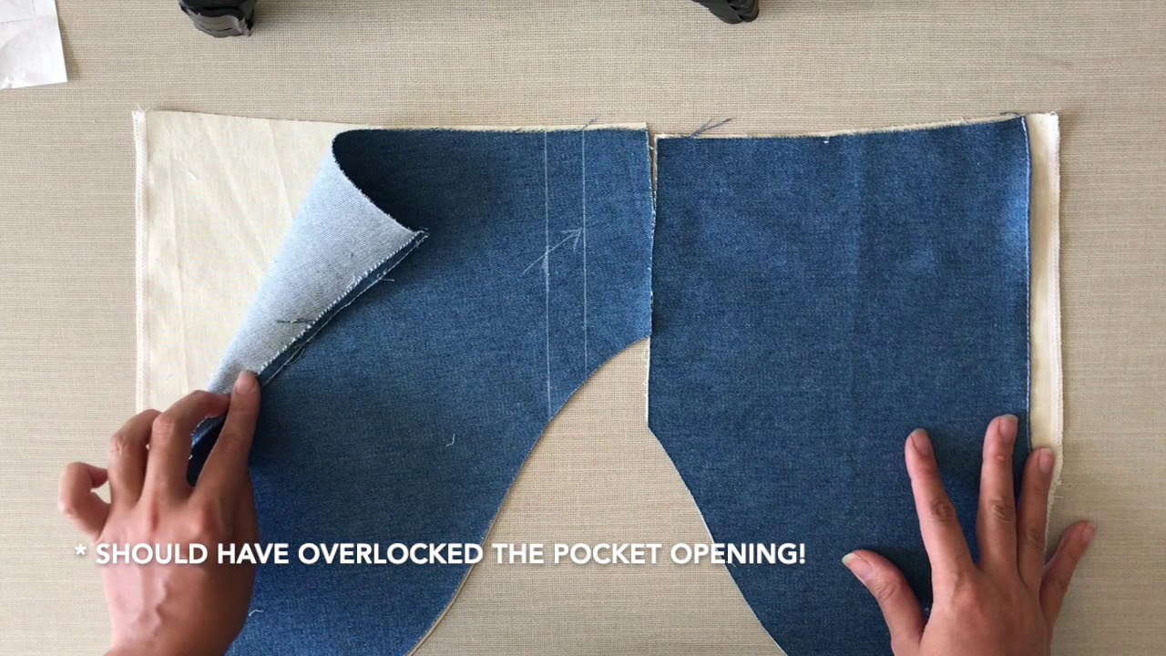 Sewing tutorial: Bib front opening (sailor pants)