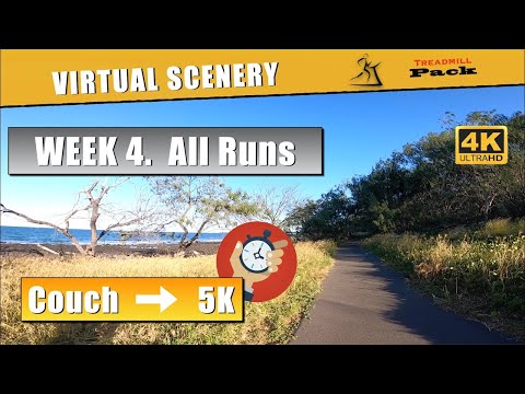 Couch To 5K Week 4 - All runs | Start Running | Virtual Scenery with Timer